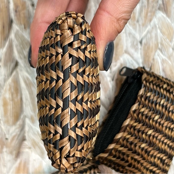 Vintage | Bags | Vintage Mini Wicker Pouches Set Of 3 | Poshmark